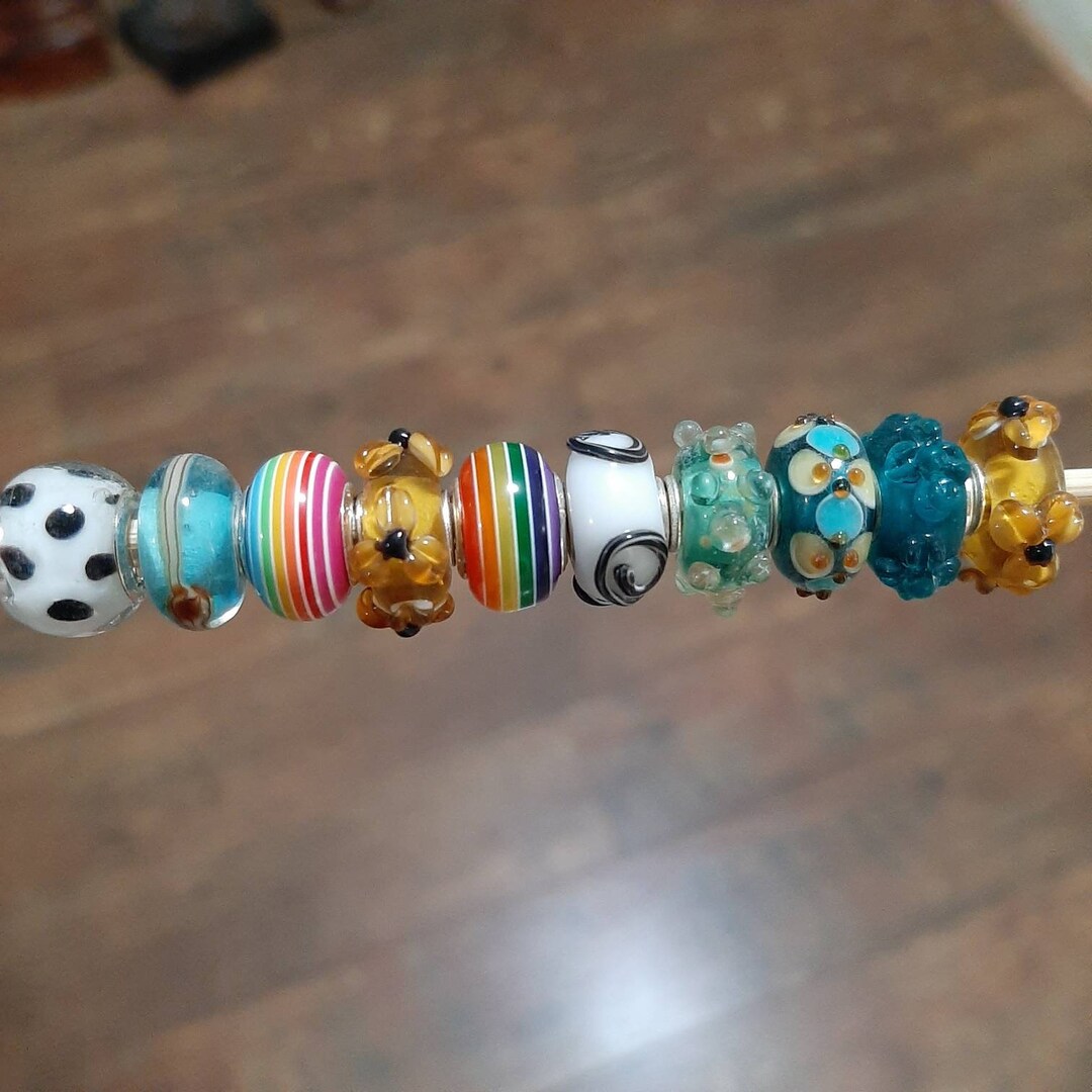 Murano Bump Lampwork Beads/bulk Beads/ European Beads, Glass Beads - Etsy