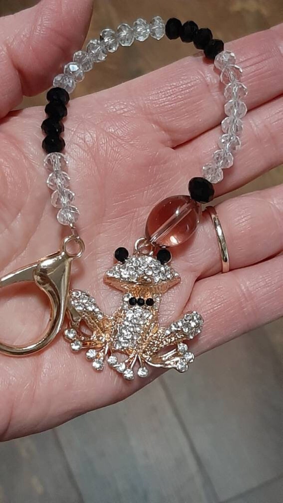Rhinestone Frog Car Charm, Rear View Mirror Hanger, Sun Catcher - Etsy