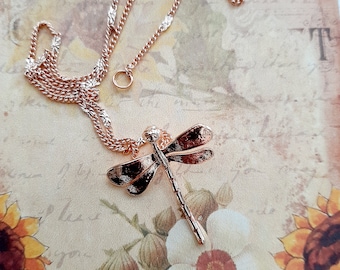Rose Gold Dragonfly - Etsy