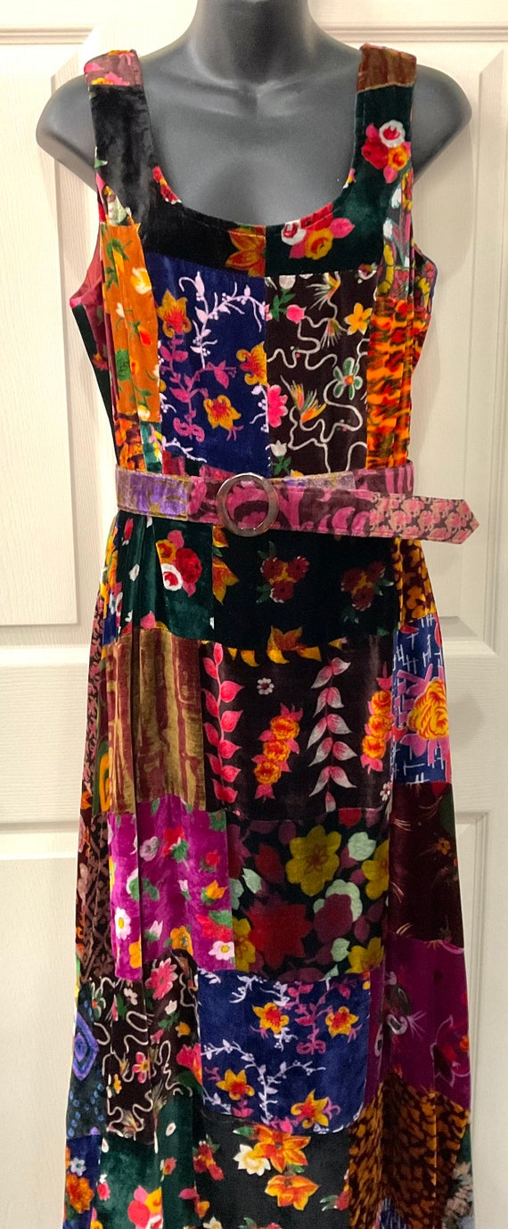 70's Patchwork Dress - Gem