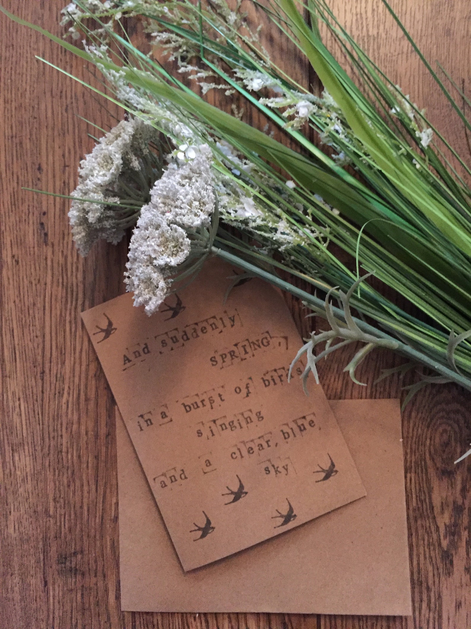 Greetings Card Spring Card Haiku Card Poem Card Easter - Etsy