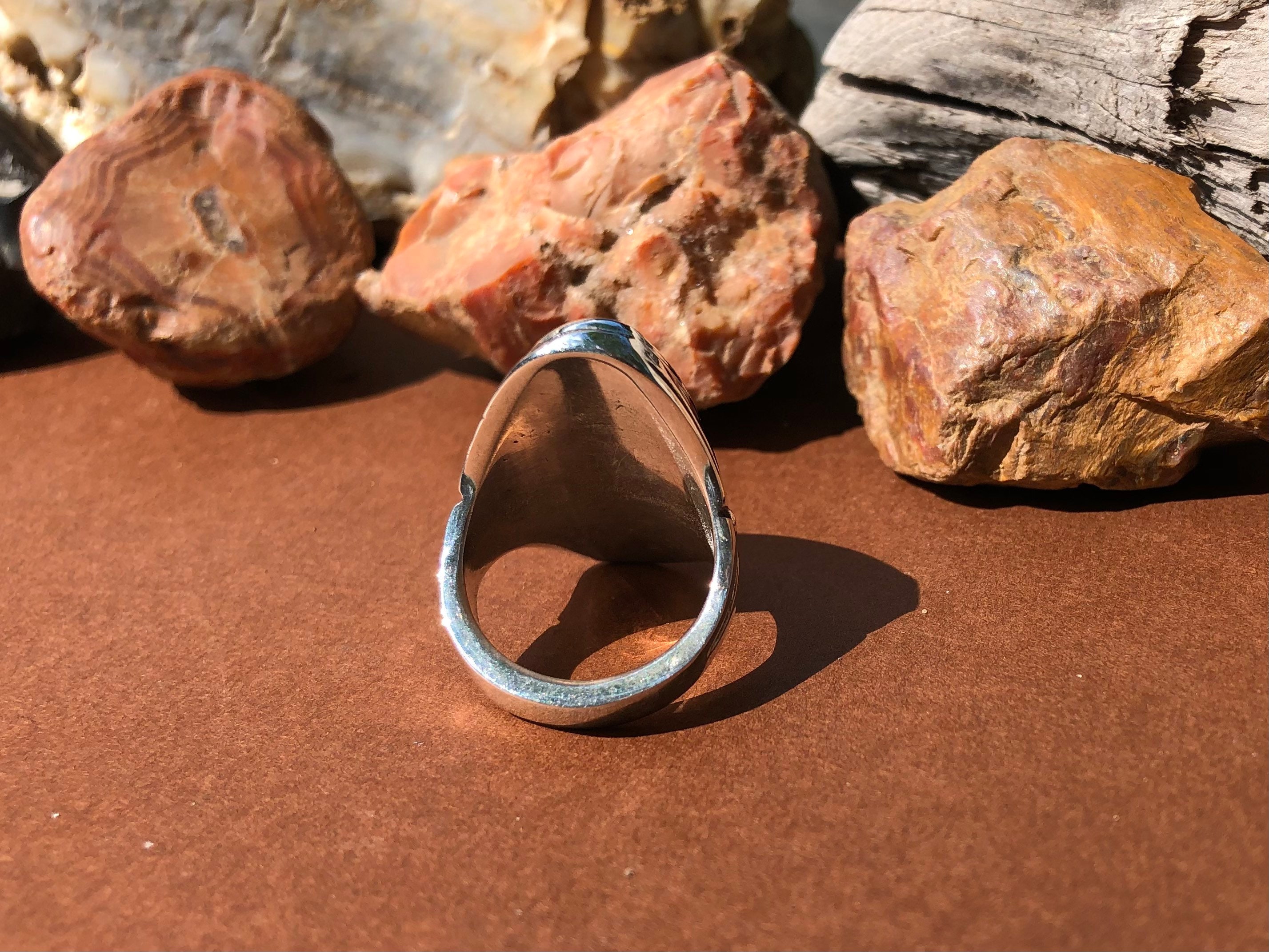 Orange-red Lake Superior Agate Ring Sterling Silver Size 7.5 - Etsy