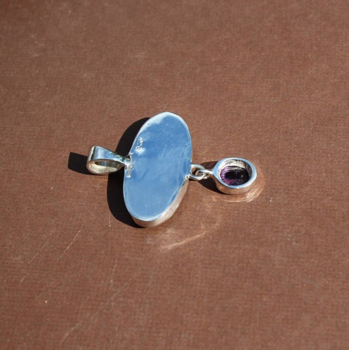 Red and Clear Quartz Banded Lake Superior Agate set in.950 | Etsy