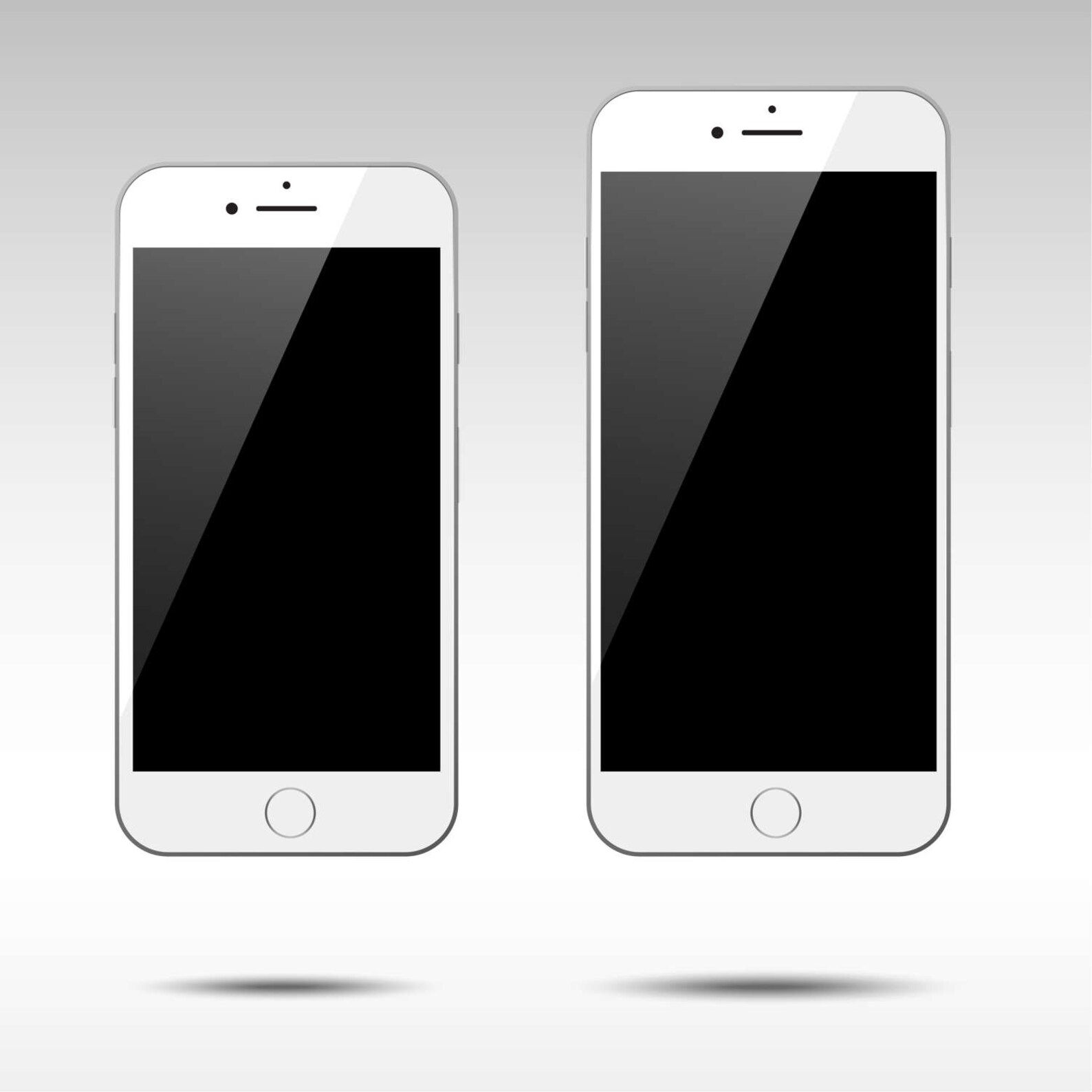 Smartphone Clipart - Silver Smartphone Clip Art - Phone Mockup - Blank ...