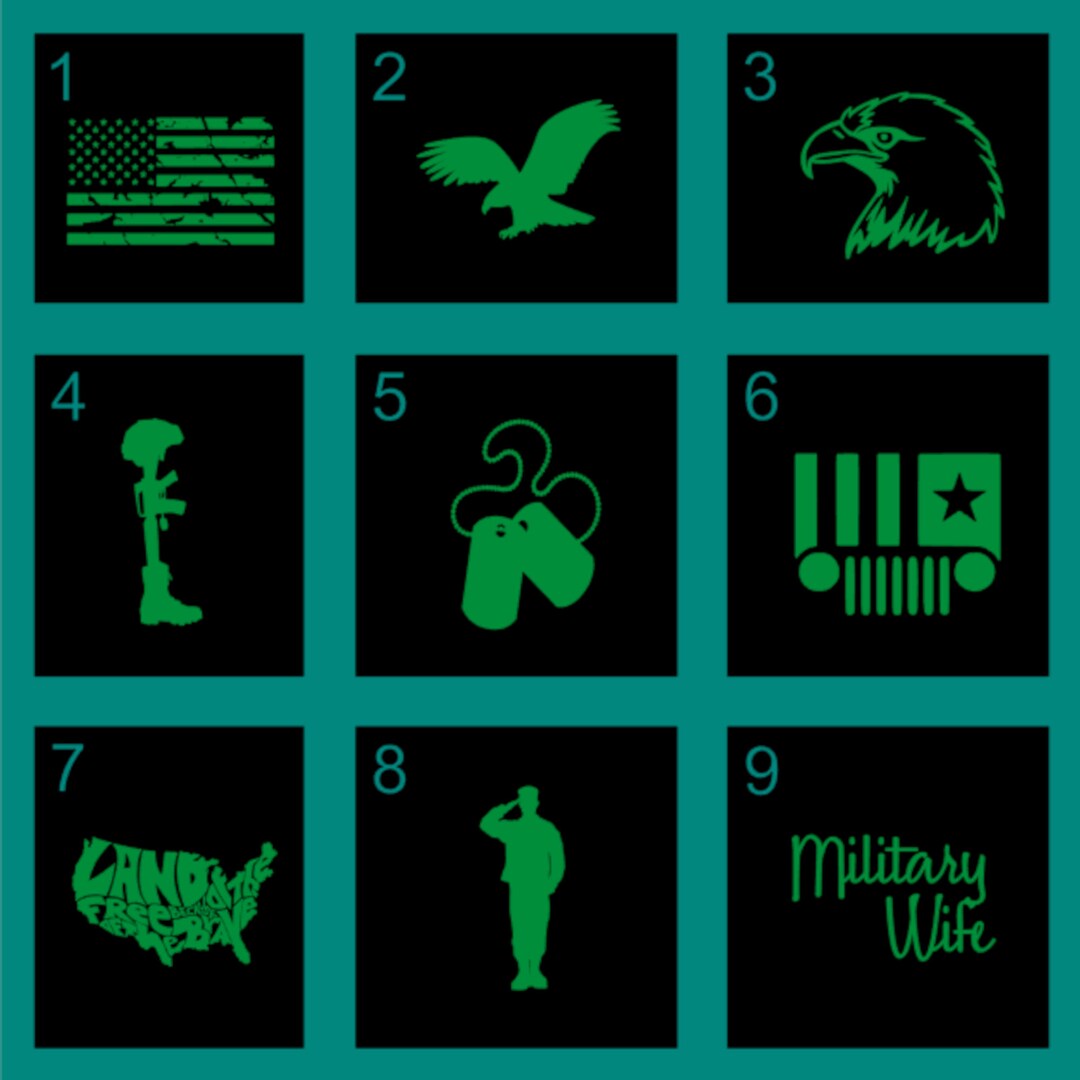 Green Patriotic Decals - Etsy