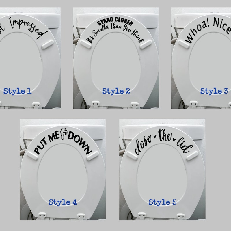 Funny Toilet Decal - Etsy