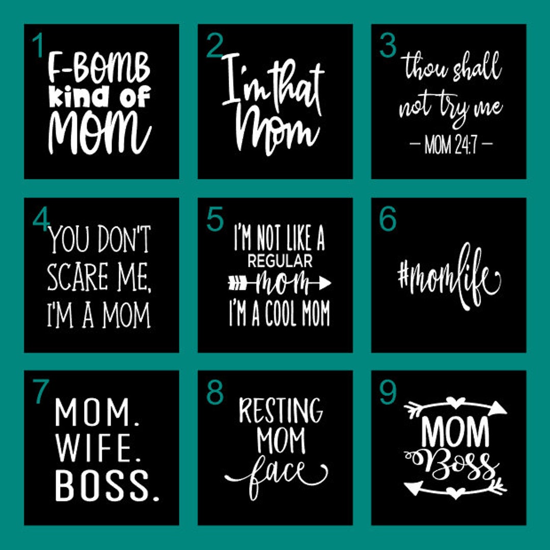 10" Mom Decals - Etsy