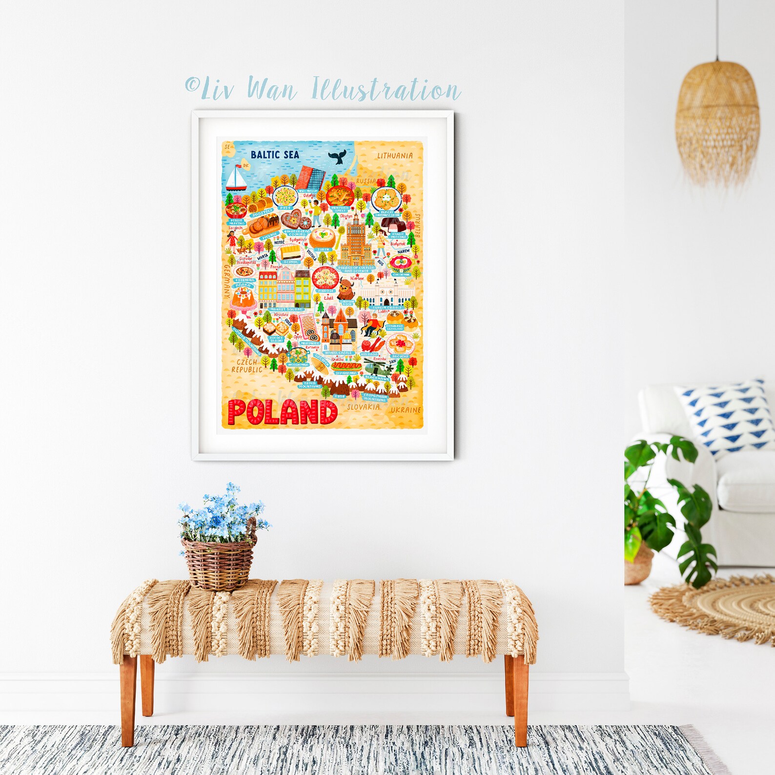 Poland Map Poster. Beautiful Wall Art. Ships Regionally - Etsy UK