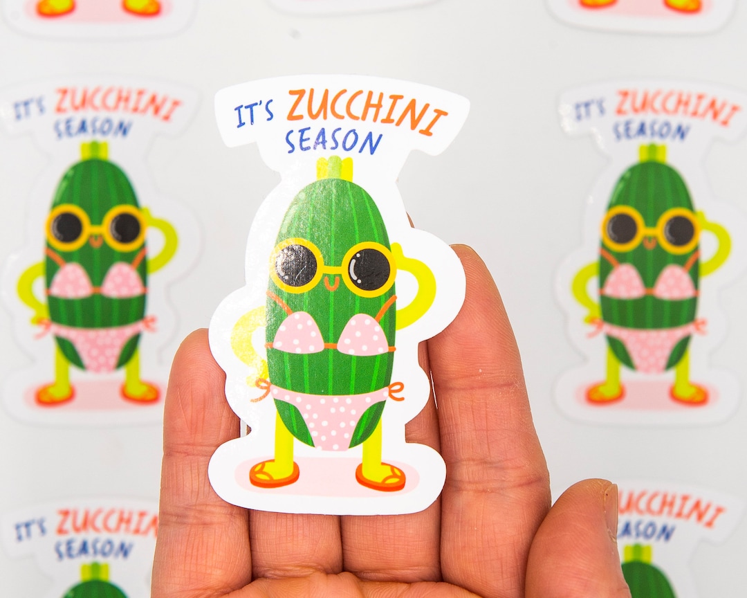 Zucchini Sticker Vinyl Sticker Laptop Decal Cute Sticker - Etsy UK