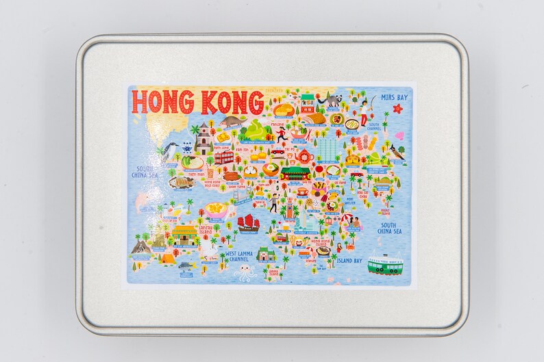 Hong Kong Map Jigsaw Puzzle. Premium Hand Made 300 Piece - Etsy UK