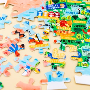 Sweden Map Puzzle - Map of Sweden - Sweden Map - Puzzle Gift ...