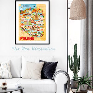 Poland Map Poster. Beautiful Wall Art. Ships Regionally - Etsy UK