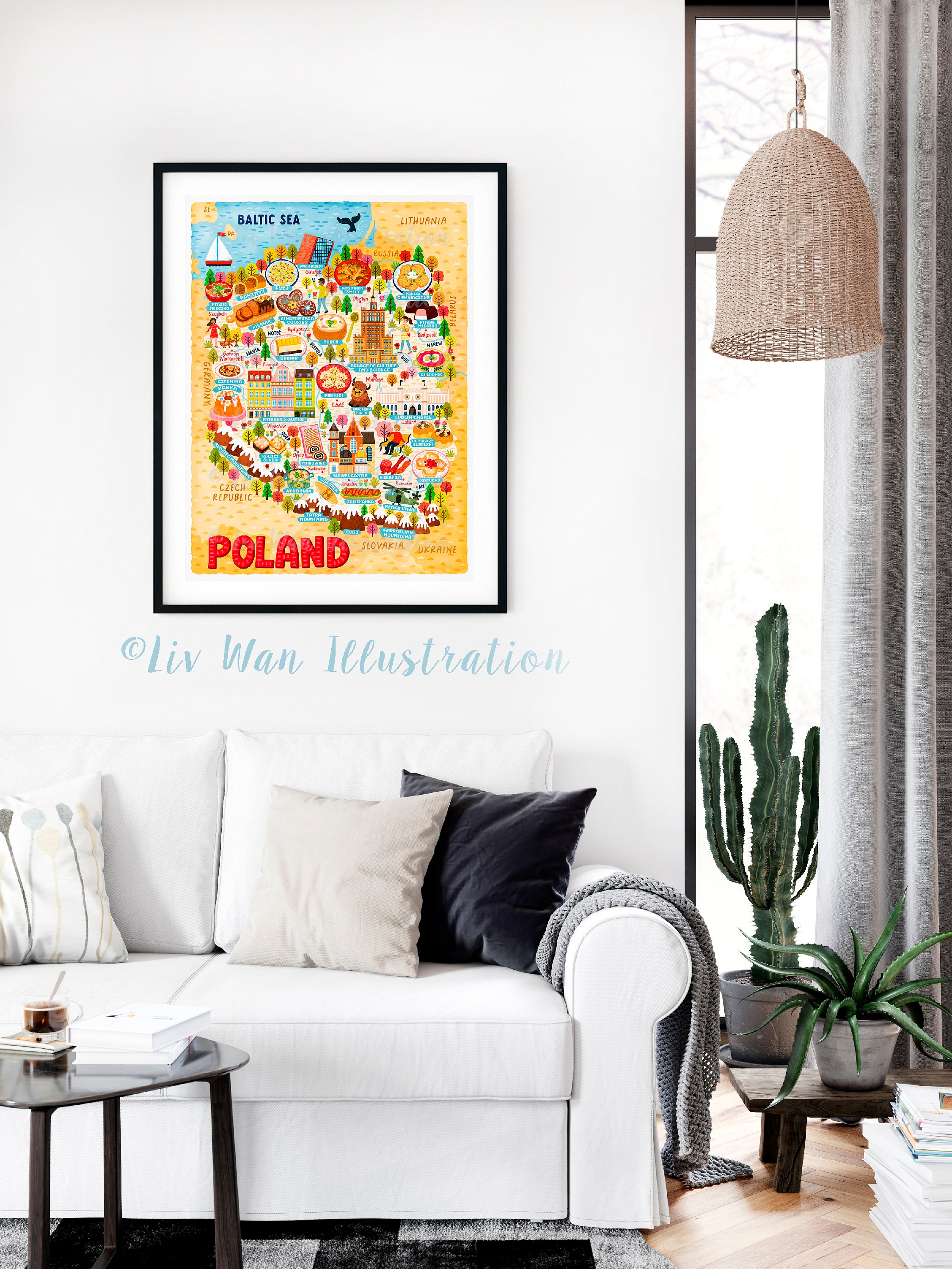 Poland Map Poster. Beautiful Wall Art. Ships Regionally - Etsy UK