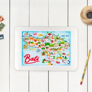 Bali Map Puzzle - Map of Bali - Bali Map - Puzzle Gift - Illustrated ...