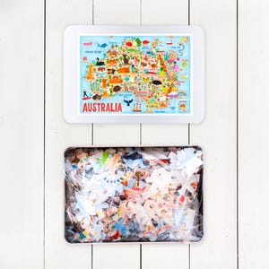 Australia Map Puzzle - Map of Australia - Australia Map - Puzzle Gift ...