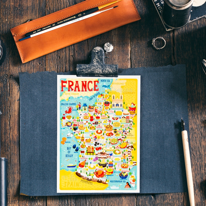 French Postcards - Etsy