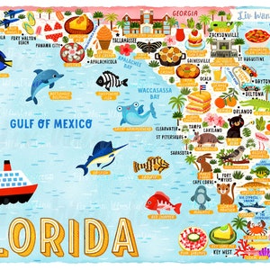 Florida Map Puzzle - Map of Florida - Florida Map - Puzzle Gift ...