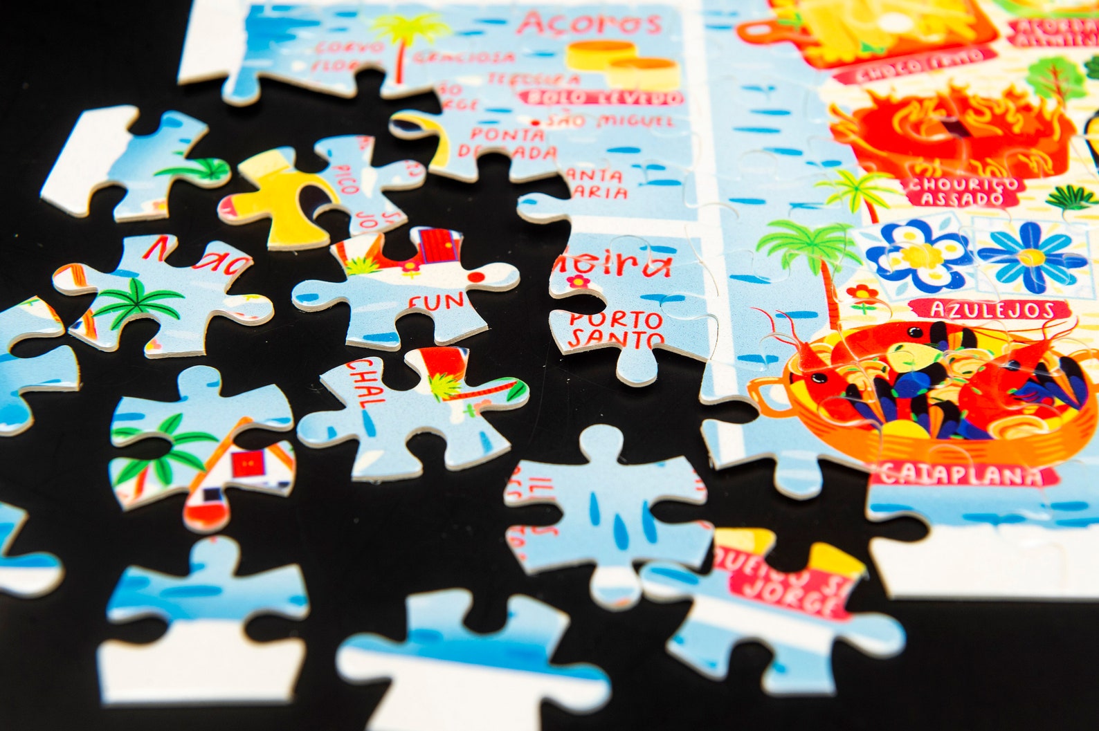 Portugal Map Puzzle - Map of Portugal - Portugal Map - Puzzle Gift ...