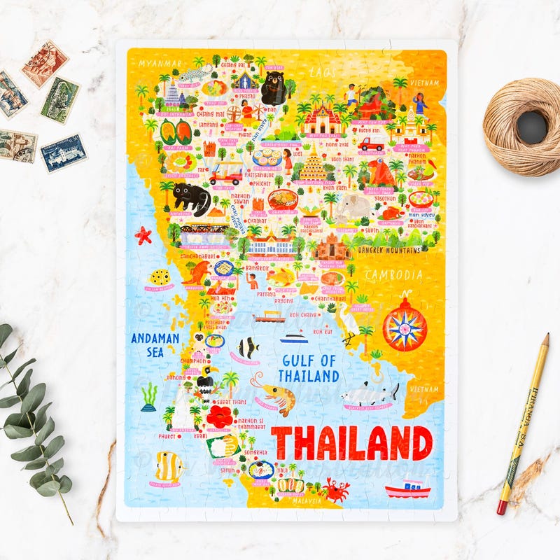Jigsaw Puzzles Thailand - Etsy