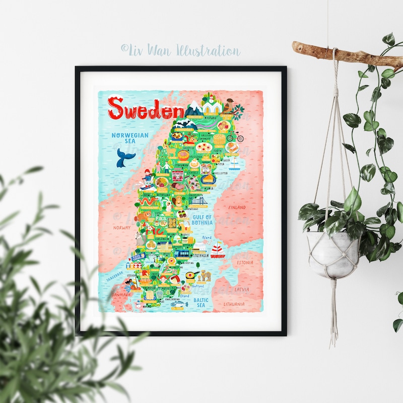 Sweden Poster - Etsy