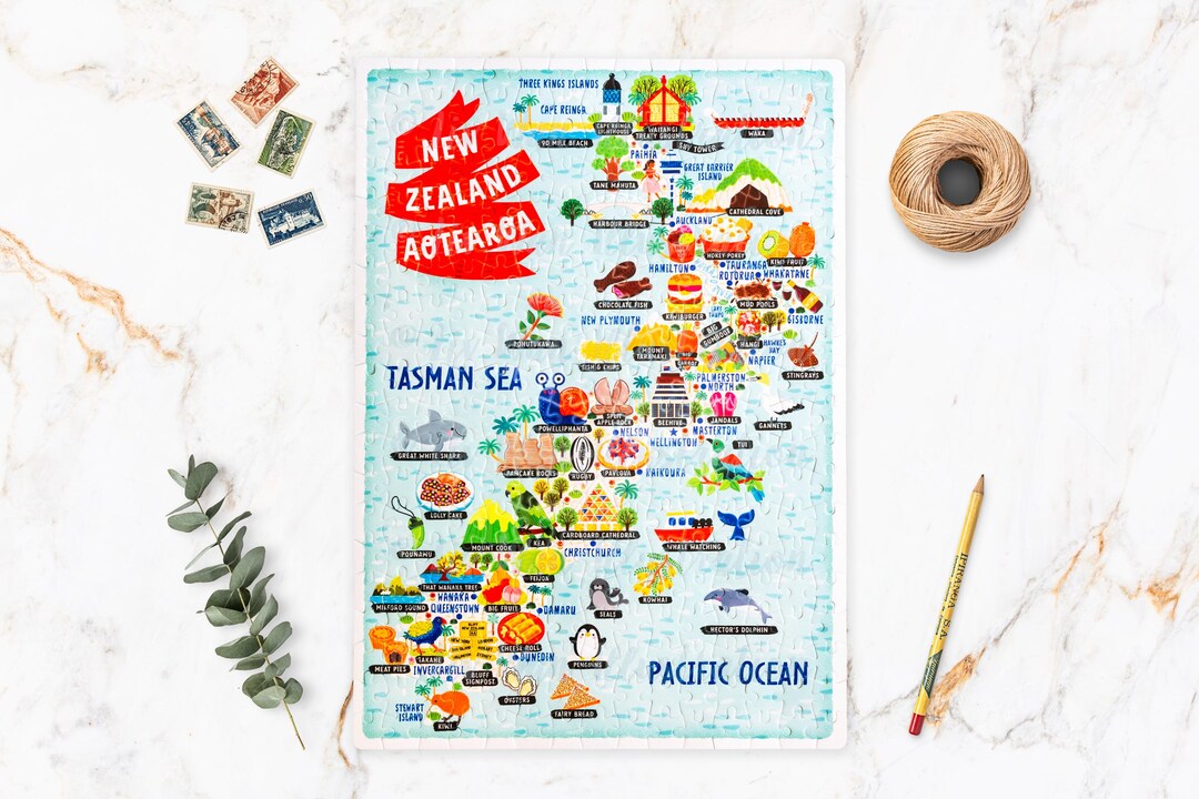 New Zealand Map Puzzle - Map of New Zealand - New Zealand Map - Puzzle ...
