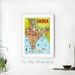 India Map Poster - Map of India - India Map - Illustrated India Map ...