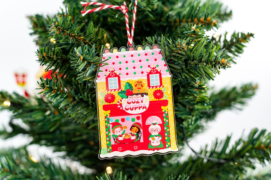 Cozy Cuppa Coffee Shop Christmas Ornament. Fun 3.5 Christmas Ornament ...