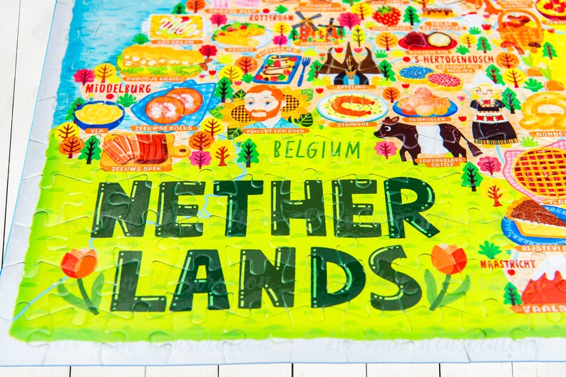 Netherlands Map Puzzle - Map of Netherlands - Netherlands Map - Puzzle ...