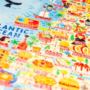 Portugal Map Puzzle - Map of Portugal - Portugal Map - Puzzle Gift ...