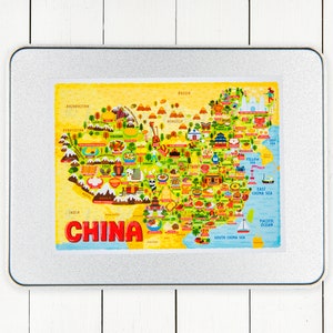 China Map Puzzle - Map of China - China Map - Puzzle Gift - Illustrated ...