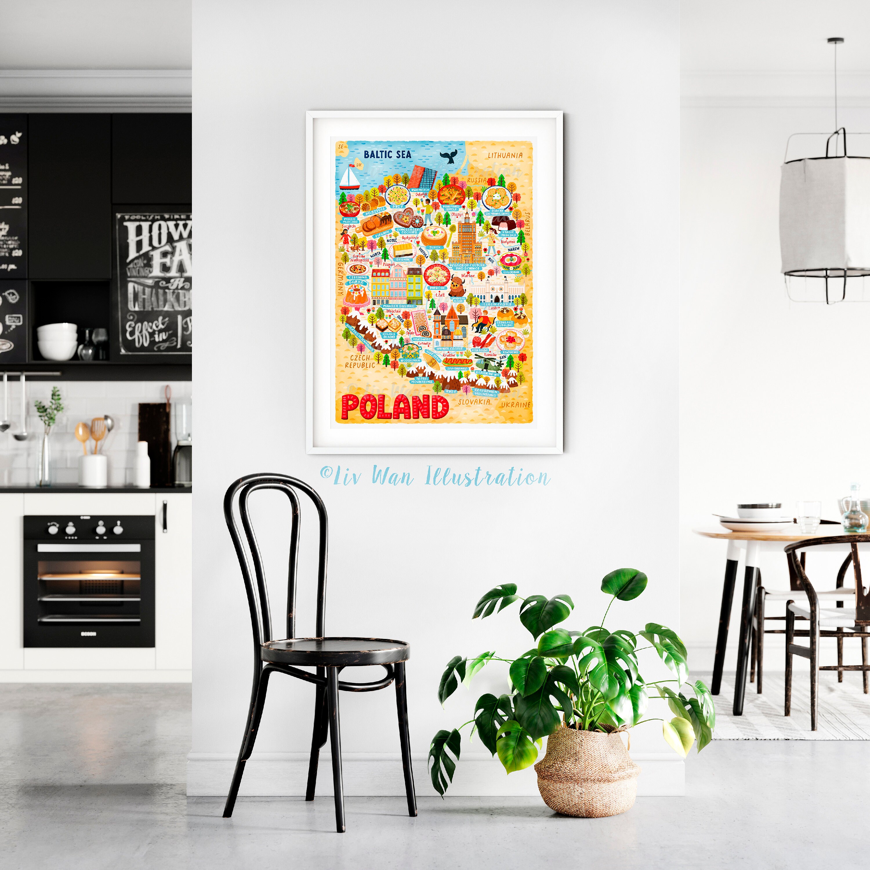 Poland Map Poster. Beautiful Wall Art. Ships Regionally - Etsy UK