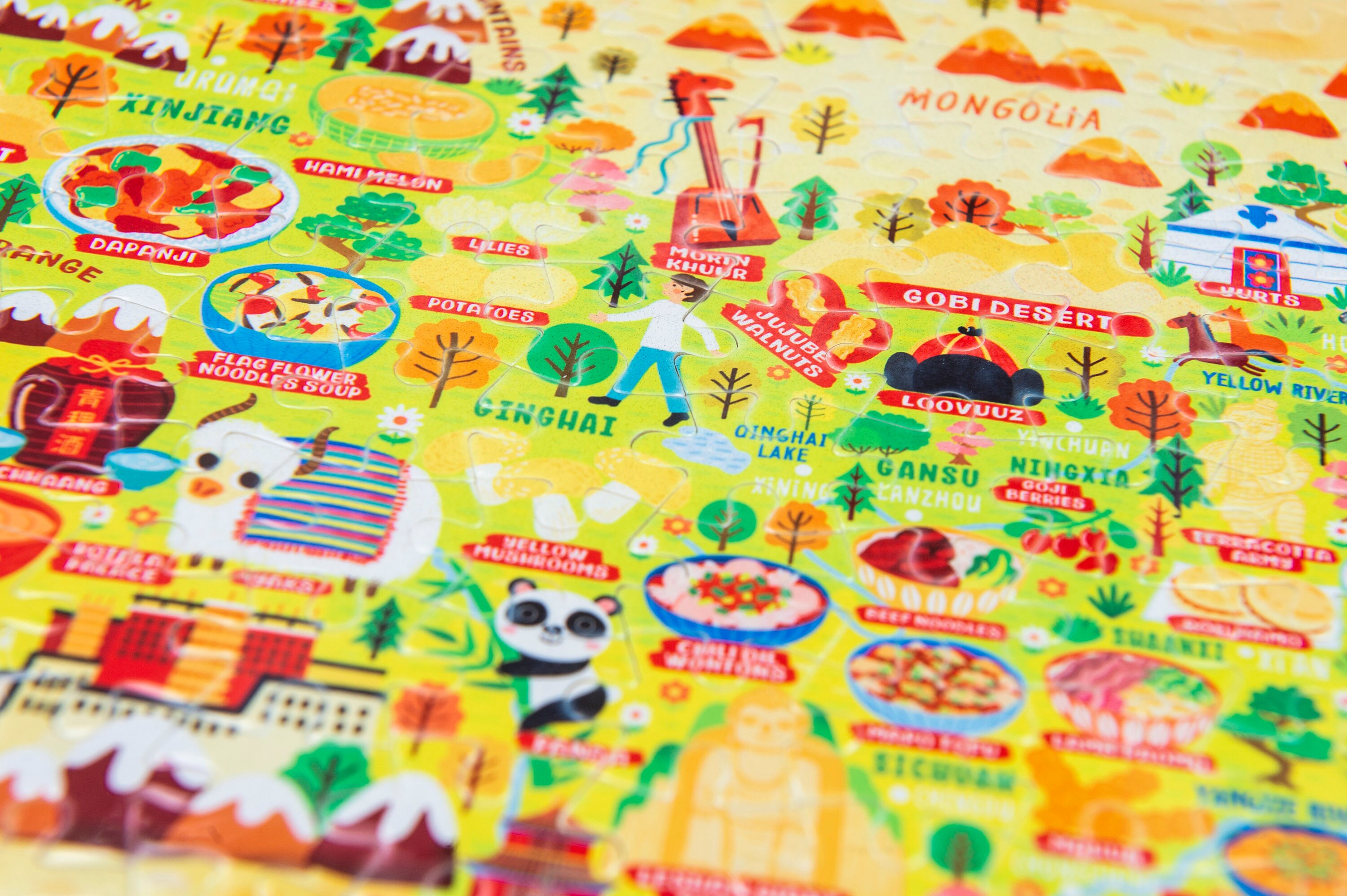 China Map Jigsaw Puzzle. Premium Hand Made 300 Piece 40x28cm | Etsy