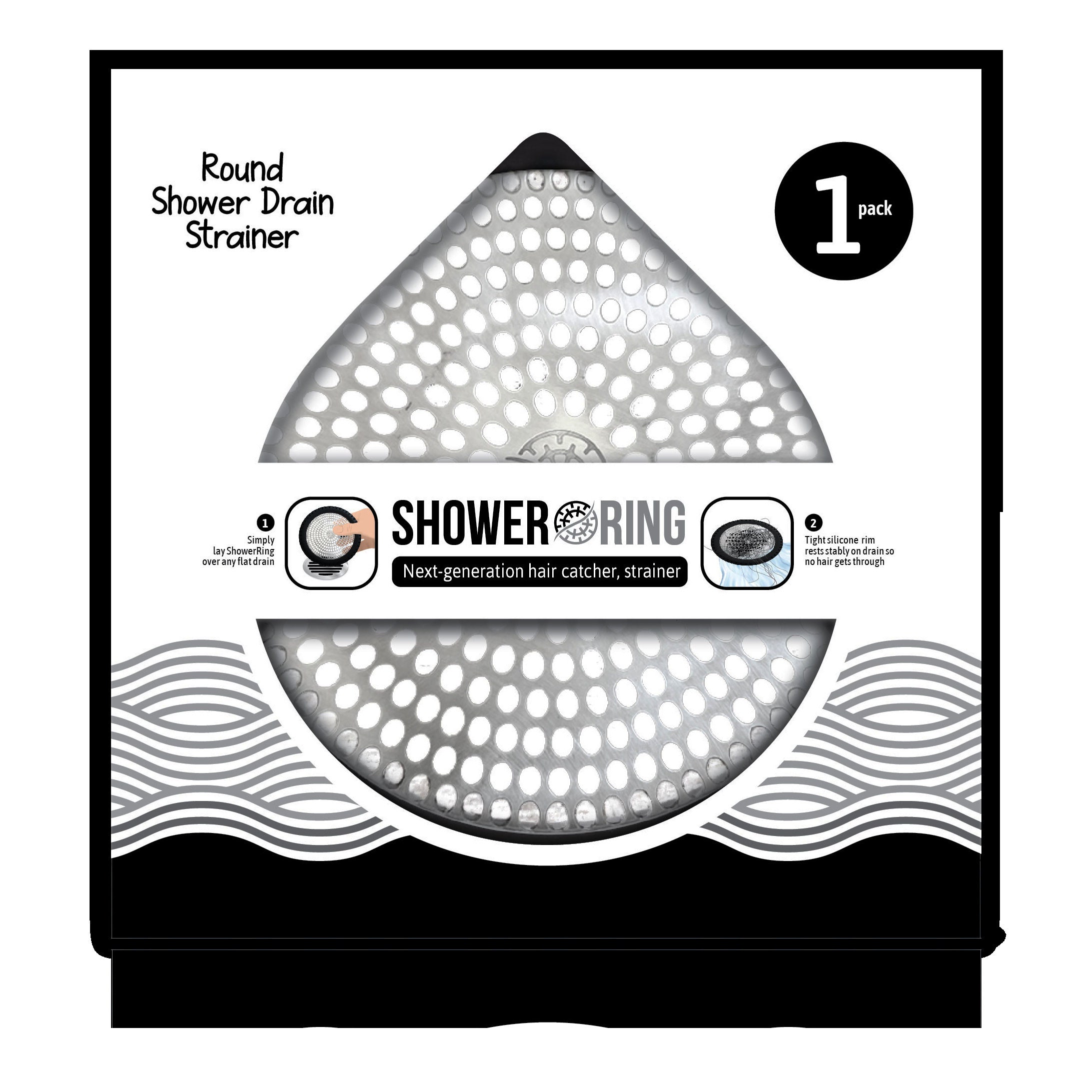 Ultra Showerring, the Ultimate Shower Stall Drain Protector/hair ...