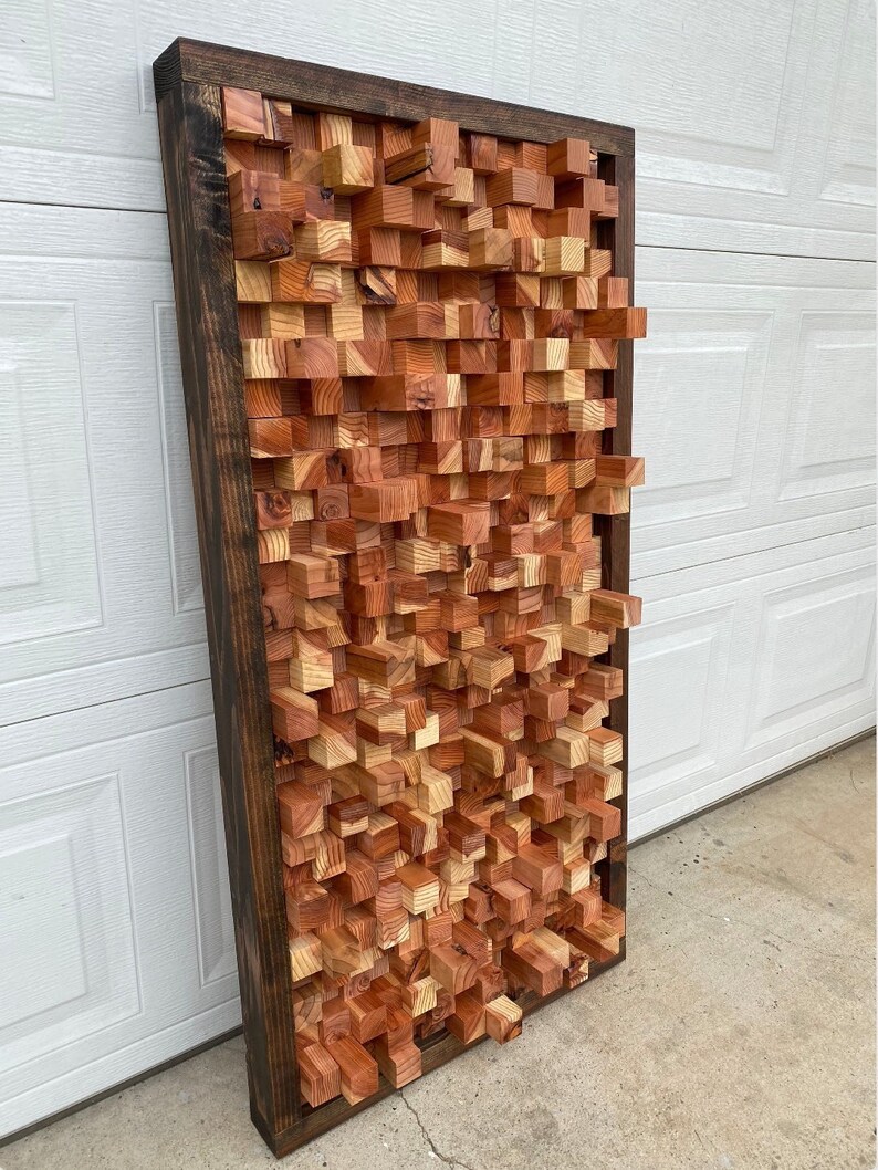 Reclaimed wood acoustic panel sound diffuser diffusion natural - Etsy.de