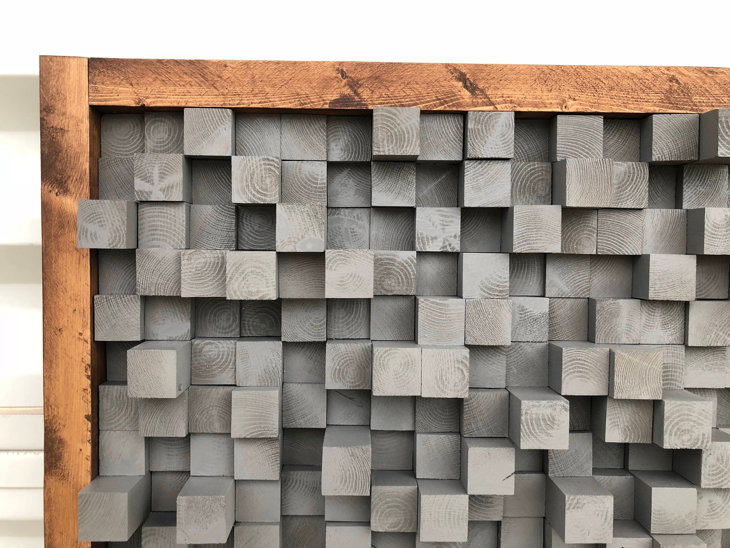 Reclaimed Wood Sound Diffuser Acoustic Panel Soundproofing - Etsy