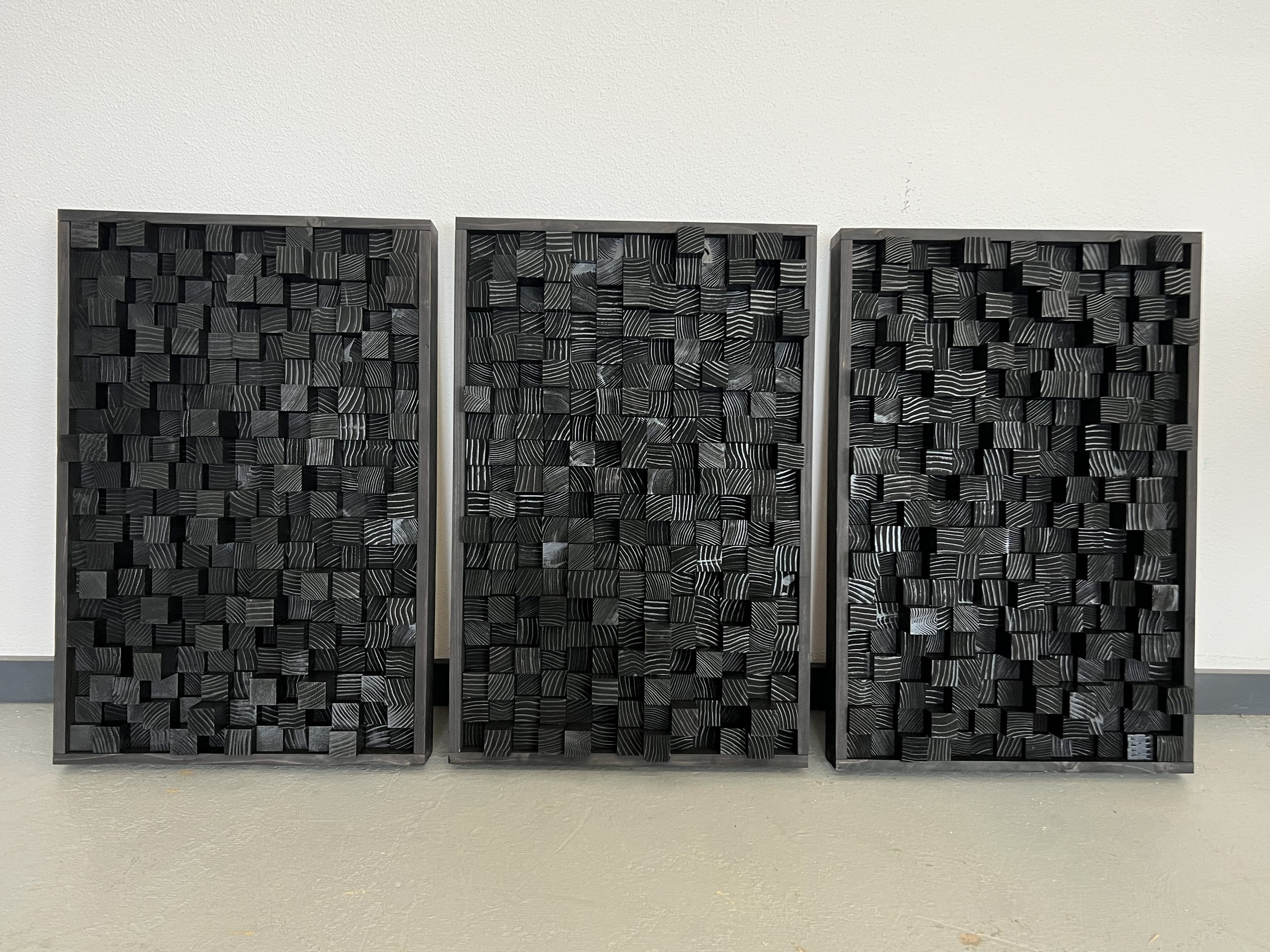 Wooden Art Sound Diffuser Black Hanging Acoustic Panel Studio - Etsy Canada