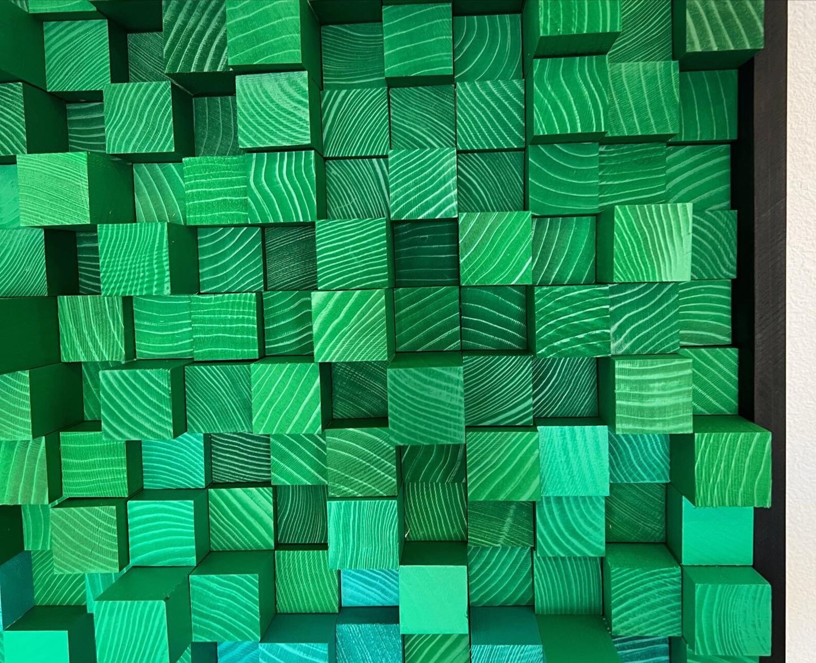 Artistic Green and Blue Color Sound Diffuser Panel - Etsy