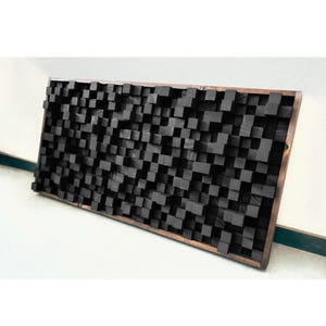 Acoustic Sound Diffuser Panel Wall Art for Recording Studio & Podcast ...