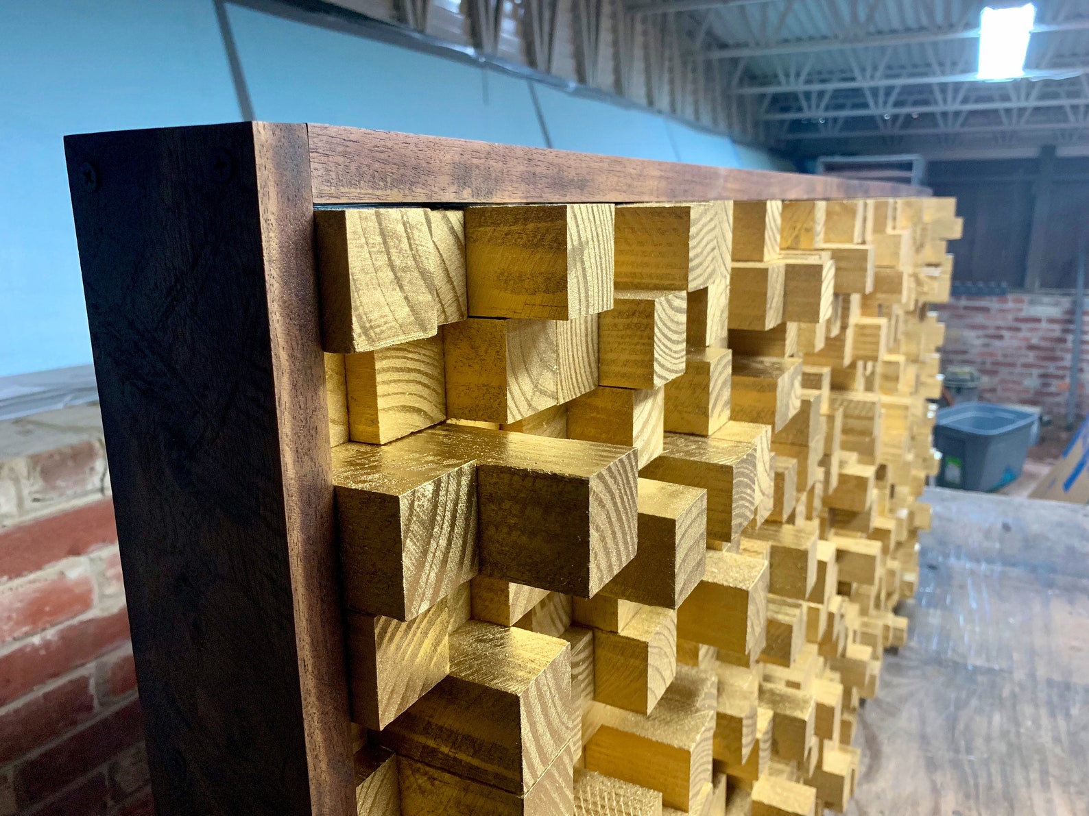 Gold Wooden Sound Diffuser Acoustic Panel Soundproofing - Etsy