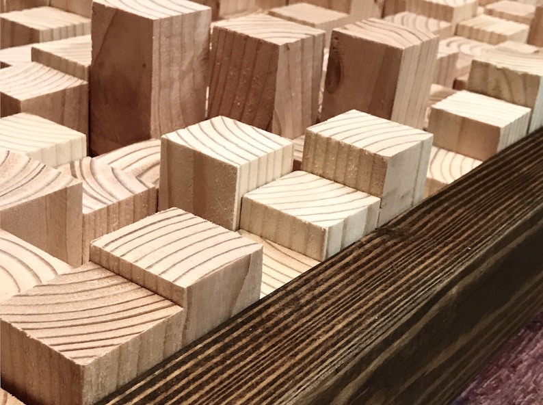 Reclaimed Wood Sound Diffuser Acoustic Panel SoundProofing | Etsy