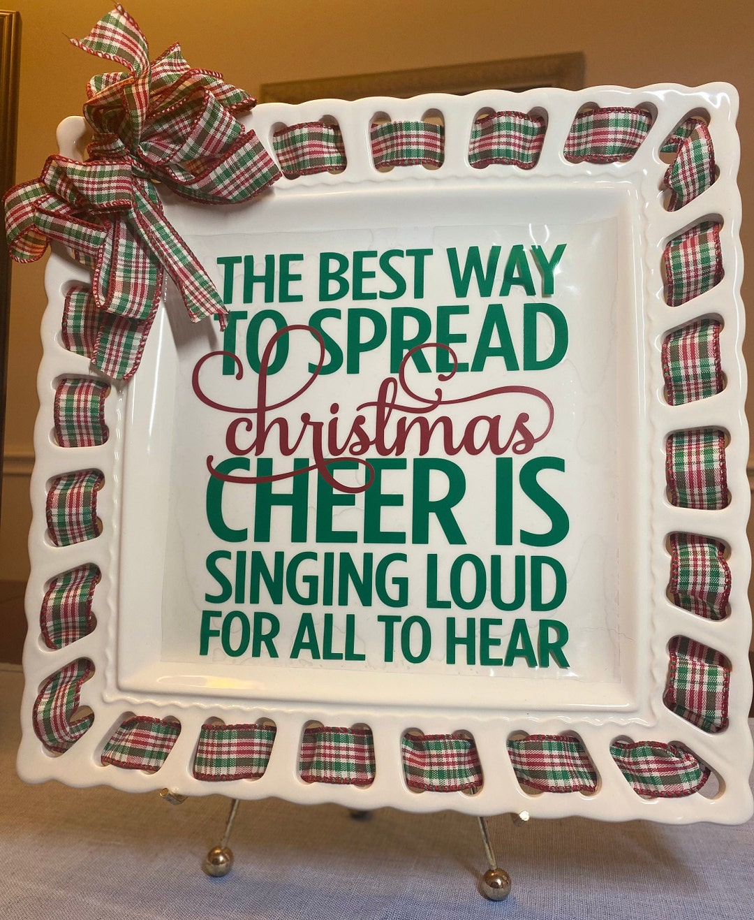 Changeable Cling Designs for Ribbon Plate CHRISTMAS DESIGNS - Etsy