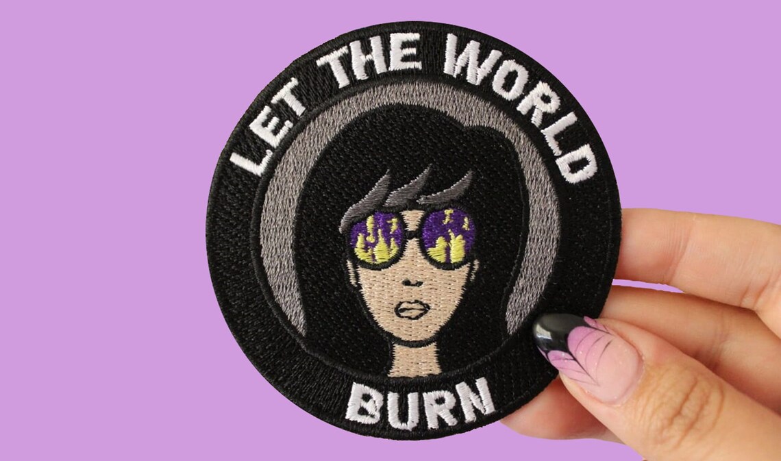 Let the World Burn Patch | Etsy