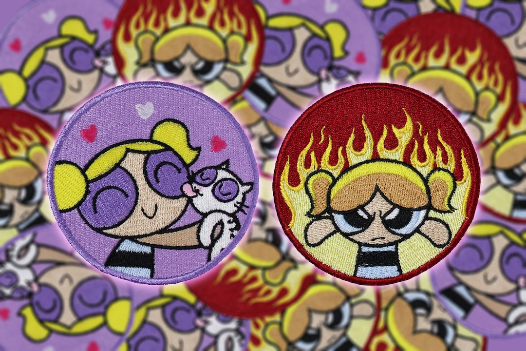 Bubbles Embroidered Patch - Etsy