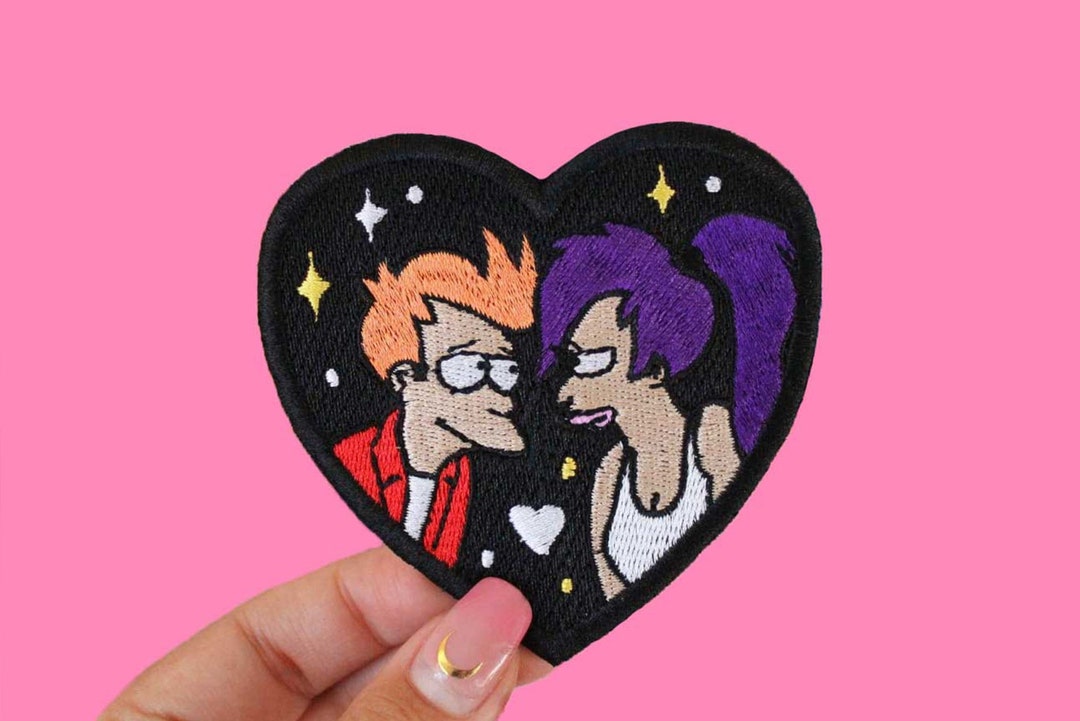 Fry & Leela Embroidered Patch - Etsy