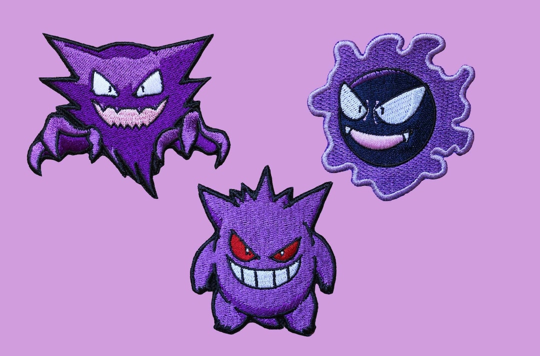 Haunter, Gengar & Gastly Embroidered Patch - Etsy