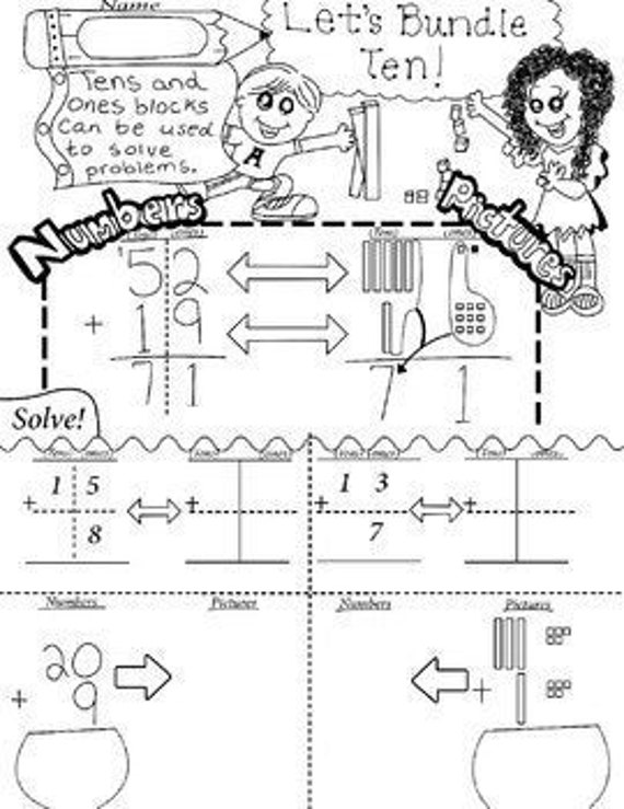 Let's Make Ten Printable Worksheet Grade 1 and 2 Hand - Etsy