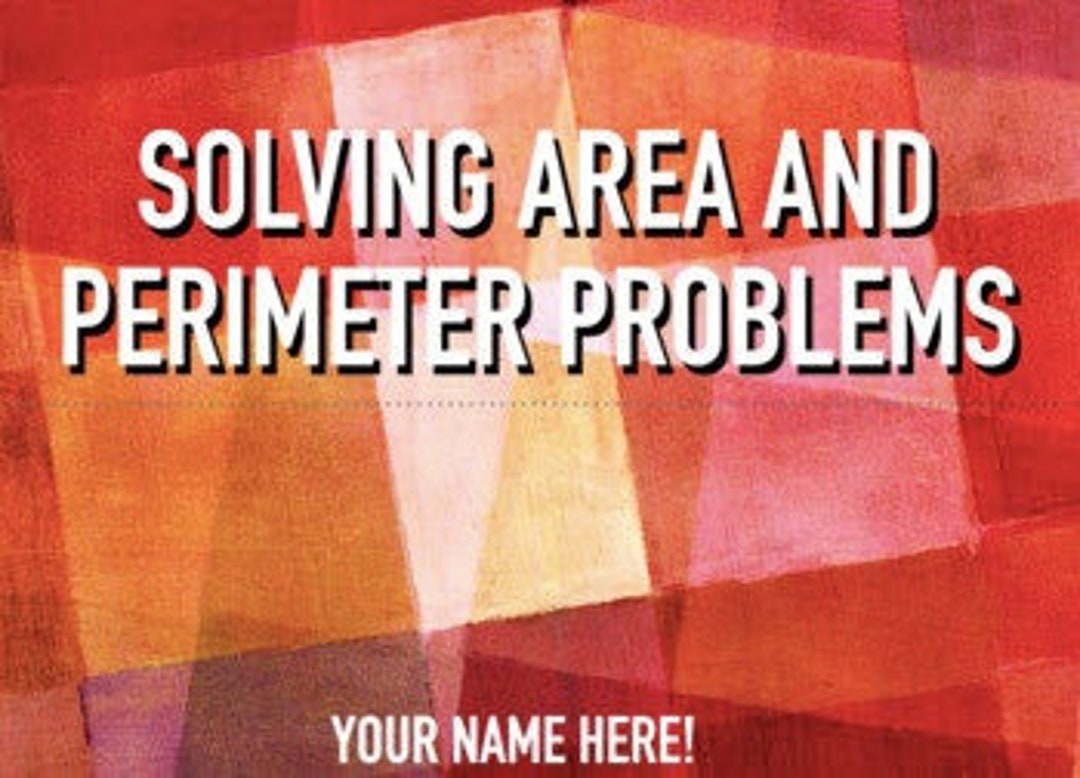 Area and Perimeter Grade 4 Power Point Lesson Presentation, Ready Made ...