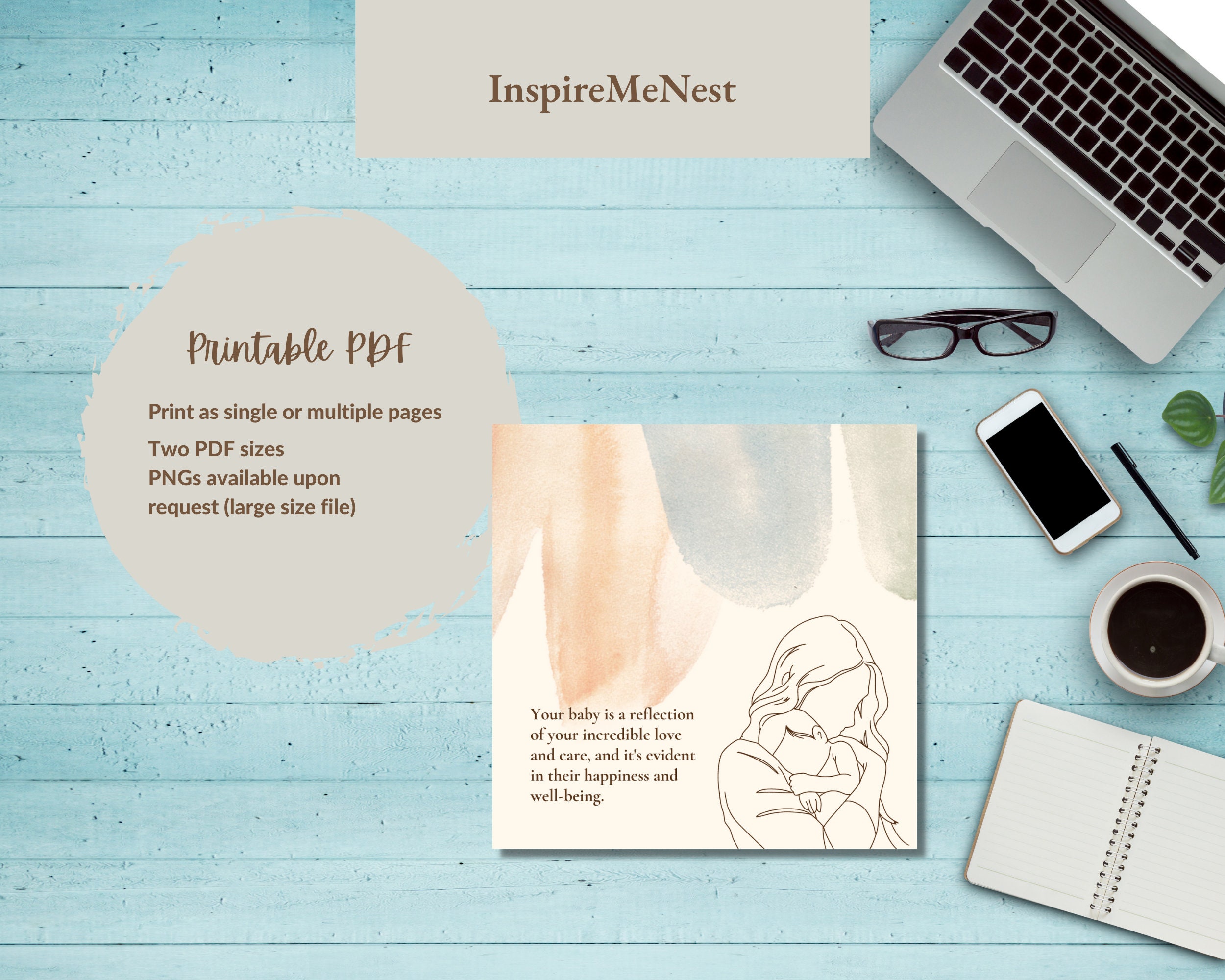 Motherhood Printable Compliment Cards, Gifts for Mom, Words of ...