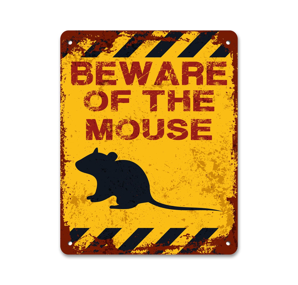 Beware of the Mouse Caution Sign Pet Sign Funny Pet Gift | Etsy