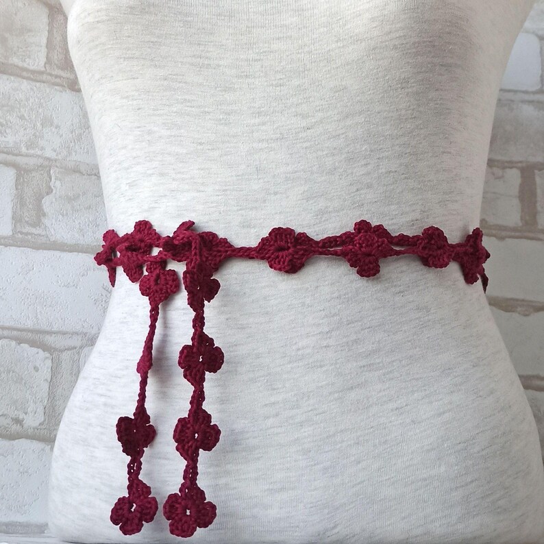 Mint Belt, Crochet Style, Boho Fashion, Knit Belt, Daisy Accessory - Etsy